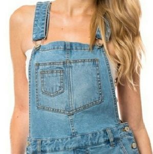 Love Tree | Shorts | Host Pick Tree Denim Light Blue Overalls | Poshmark